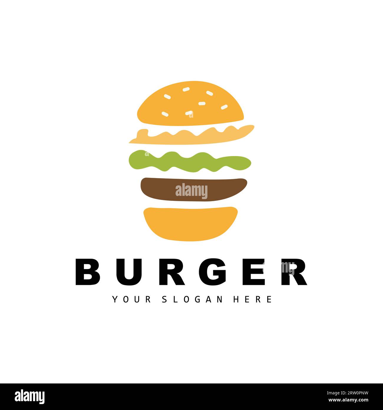 Hamburger logo Stock Vector Images - Alamy
