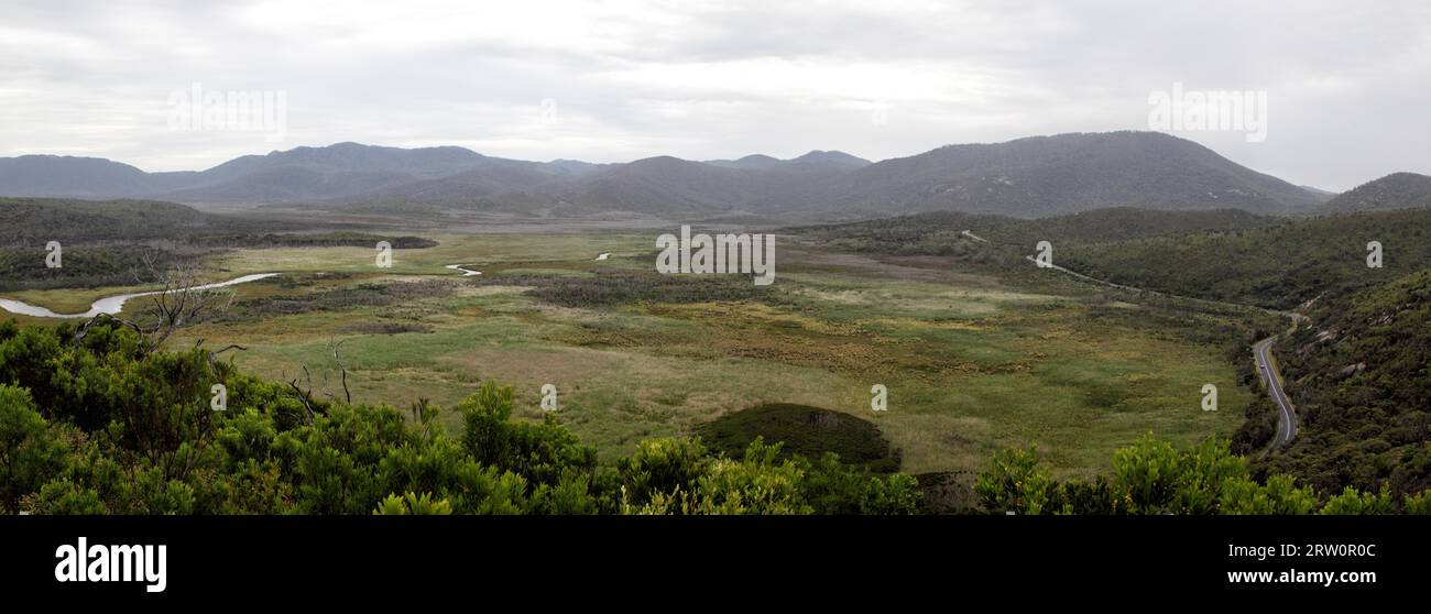 View of the Darby River from Tounge Point Track in Wilsons Promontory ...