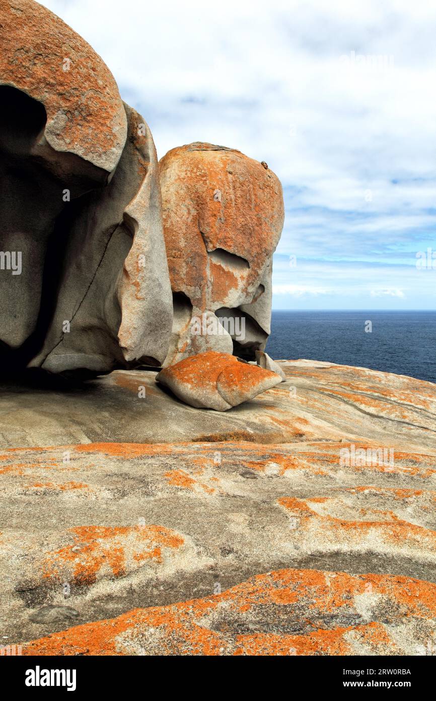 The Remarkable Rocks, a natural rock formation, in Flinders Chase ...