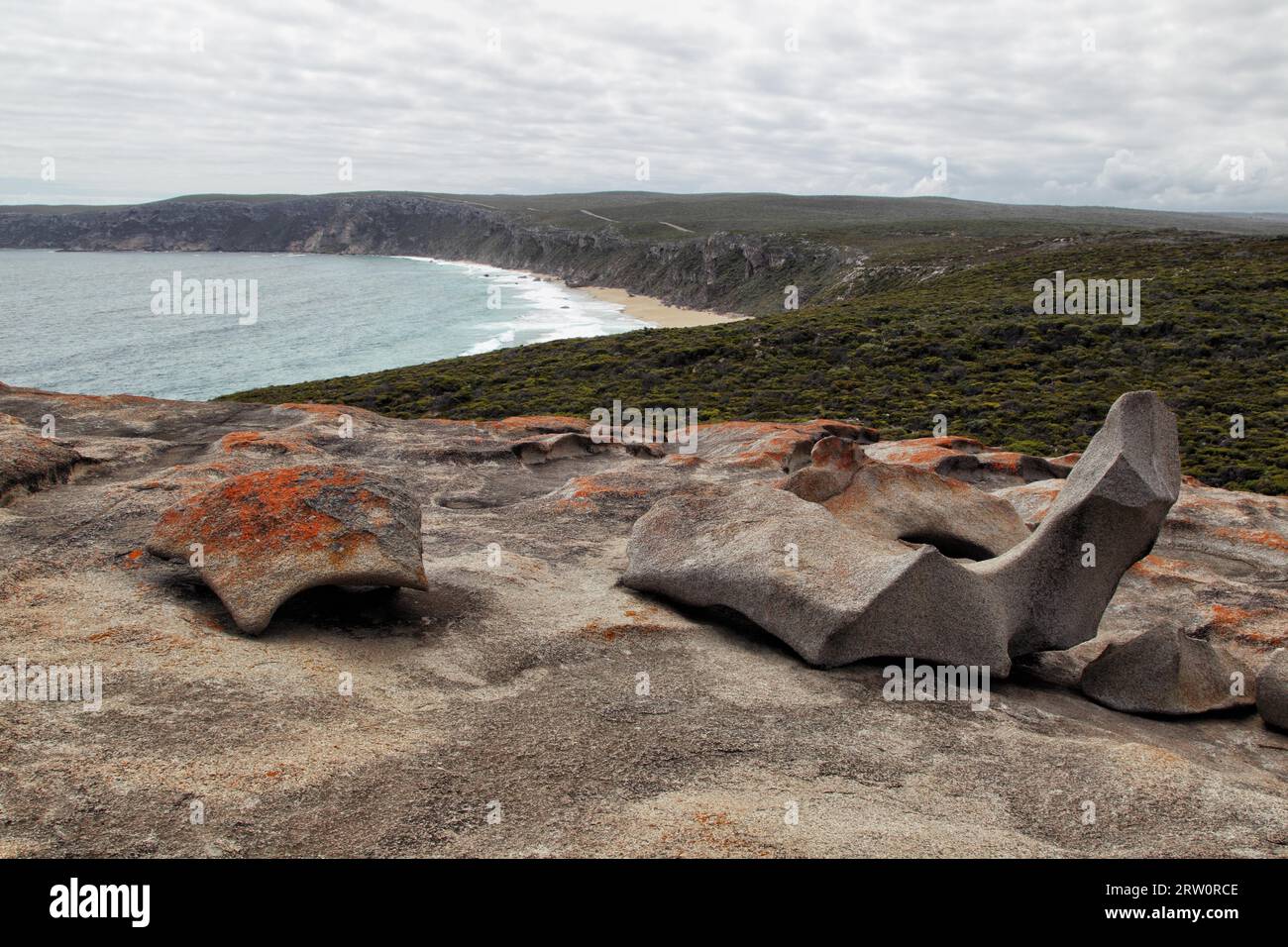 The Remarkable Rocks, a natural rock formation, in Flinders Chase ...