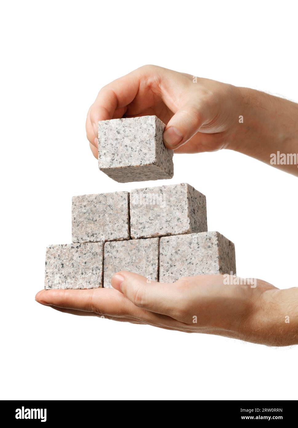 Hands on building Cut Out Stock Images & Pictures - Alamy