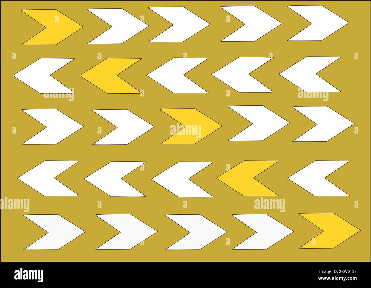 Two yellow arrow hi-res stock photography and images - Alamy