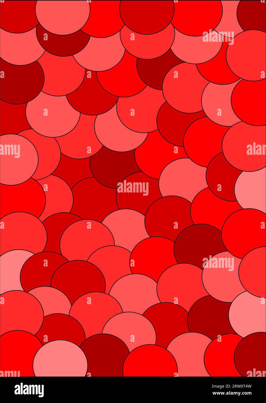 Red round shapes hi-res stock photography and images - Alamy