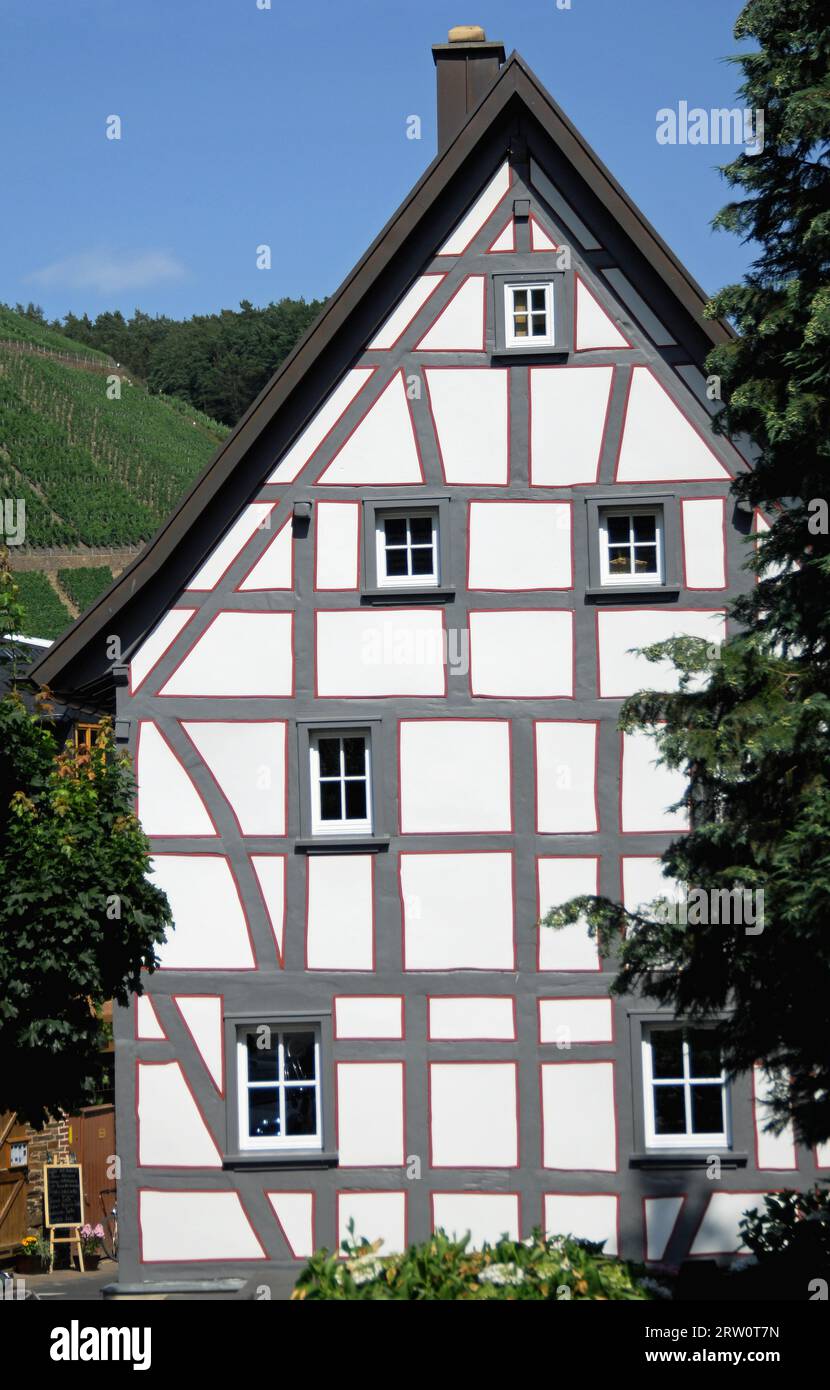 Half-timbered house in the Ahr valley near Dernau Stock Photo - Alamy