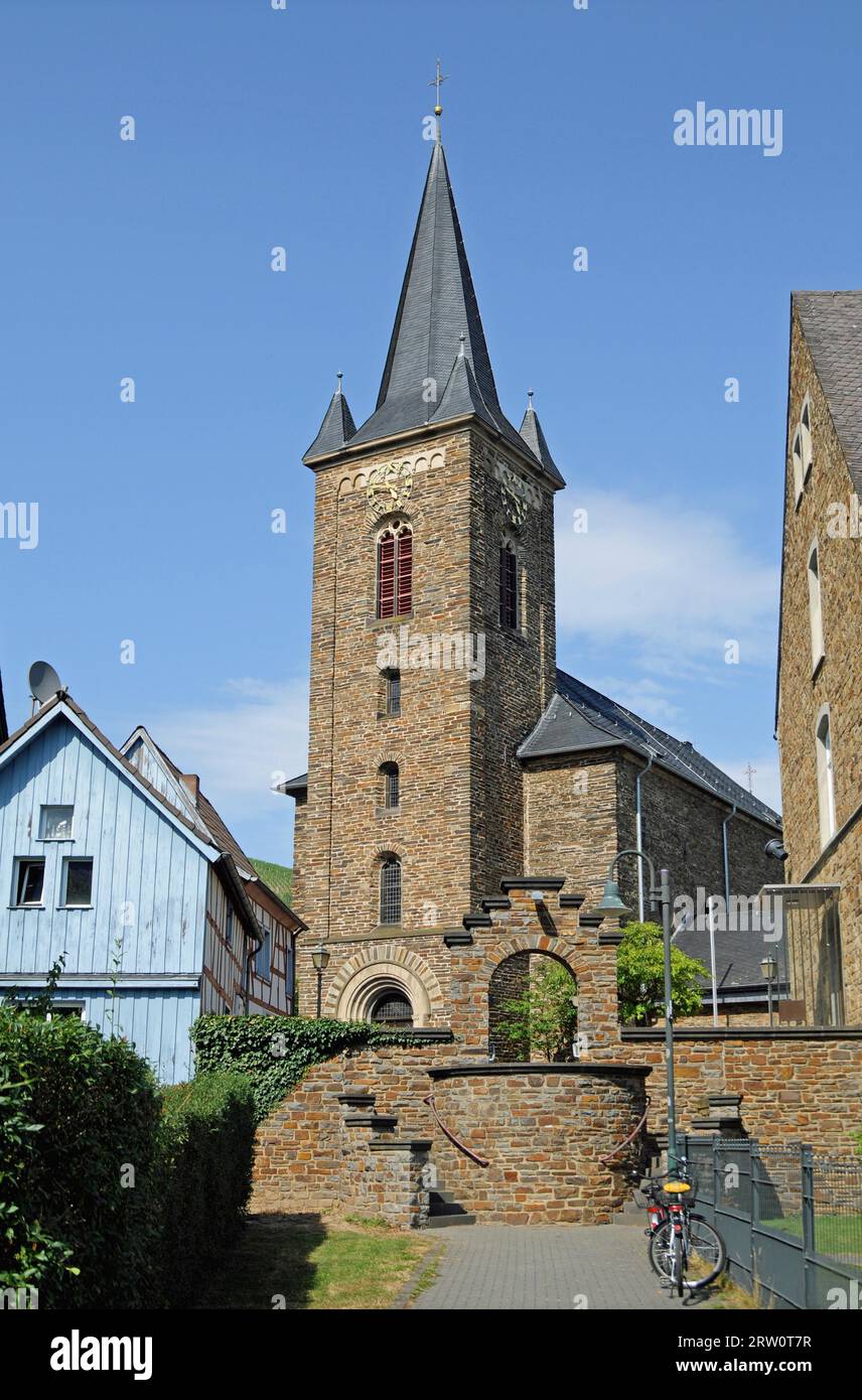 Church in Dernau in the Ahr Valley Stock Photo - Alamy