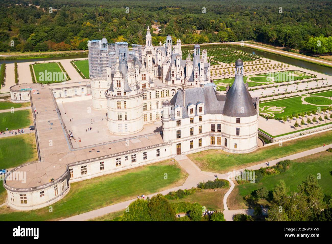 Chateau de Chambord is the largest castle in the Loire valley, France ...