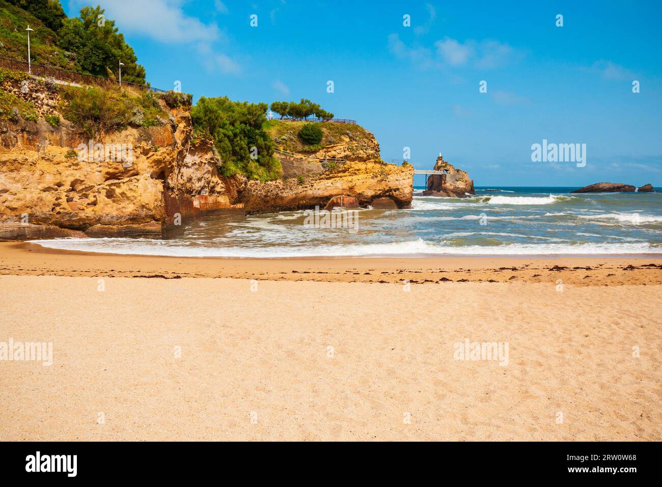 Plage du Port Vieux is a public beach in Biarritz city on the Bay of ...
