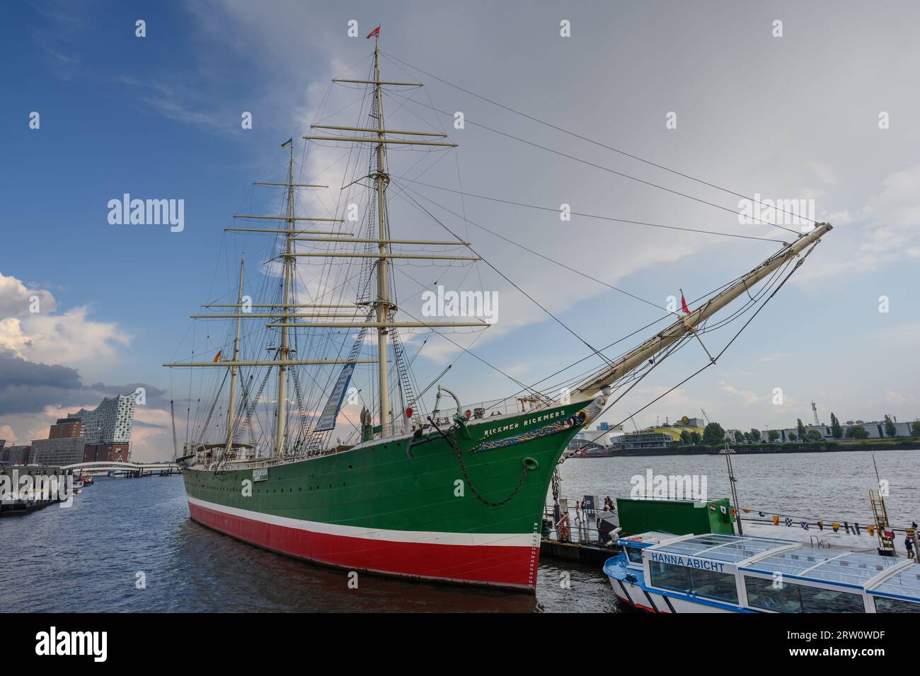 Hamburg, Germany - June 17 2023: Rickmer Rickmers Historical Museum ...