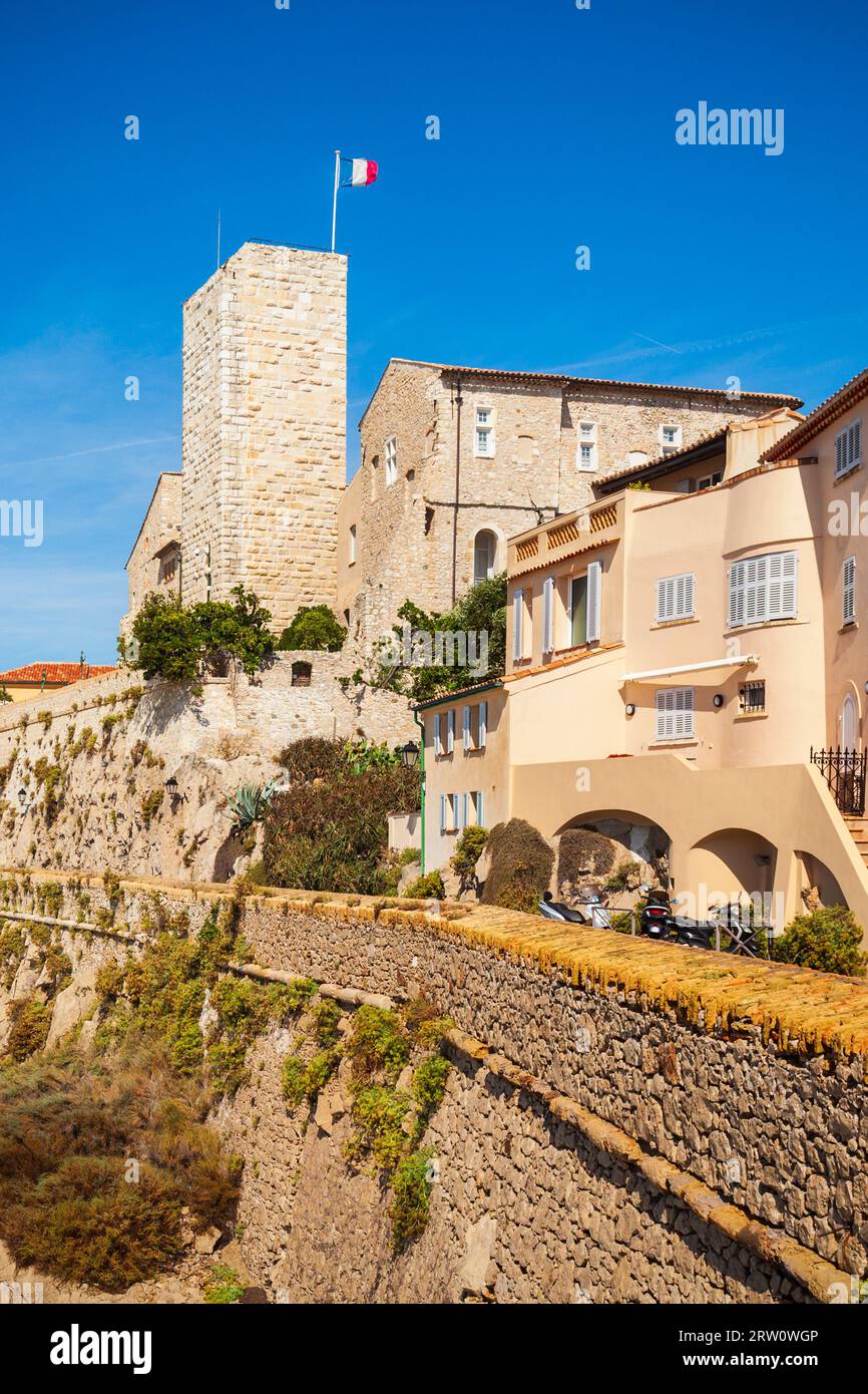 Picasso Museum or Musee Picasso in Antibes city, French Riviera or Cote ...