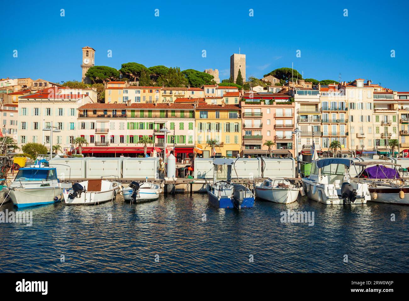 Cannes aerial panoramic view. Cannes is a city located on the French ...