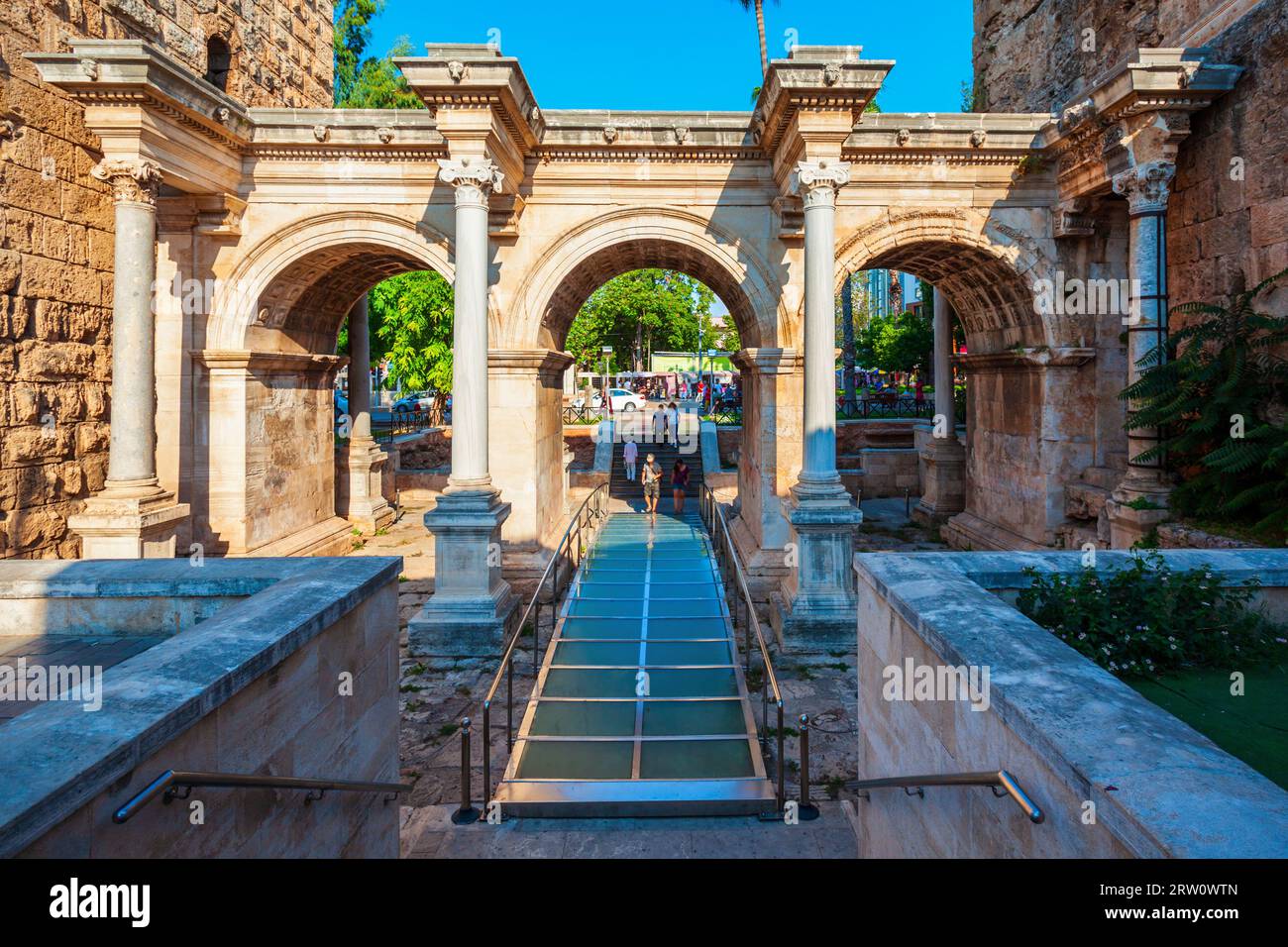 The Hadrians Gate is a triumphal arch located in Antalya city, Turkey ...