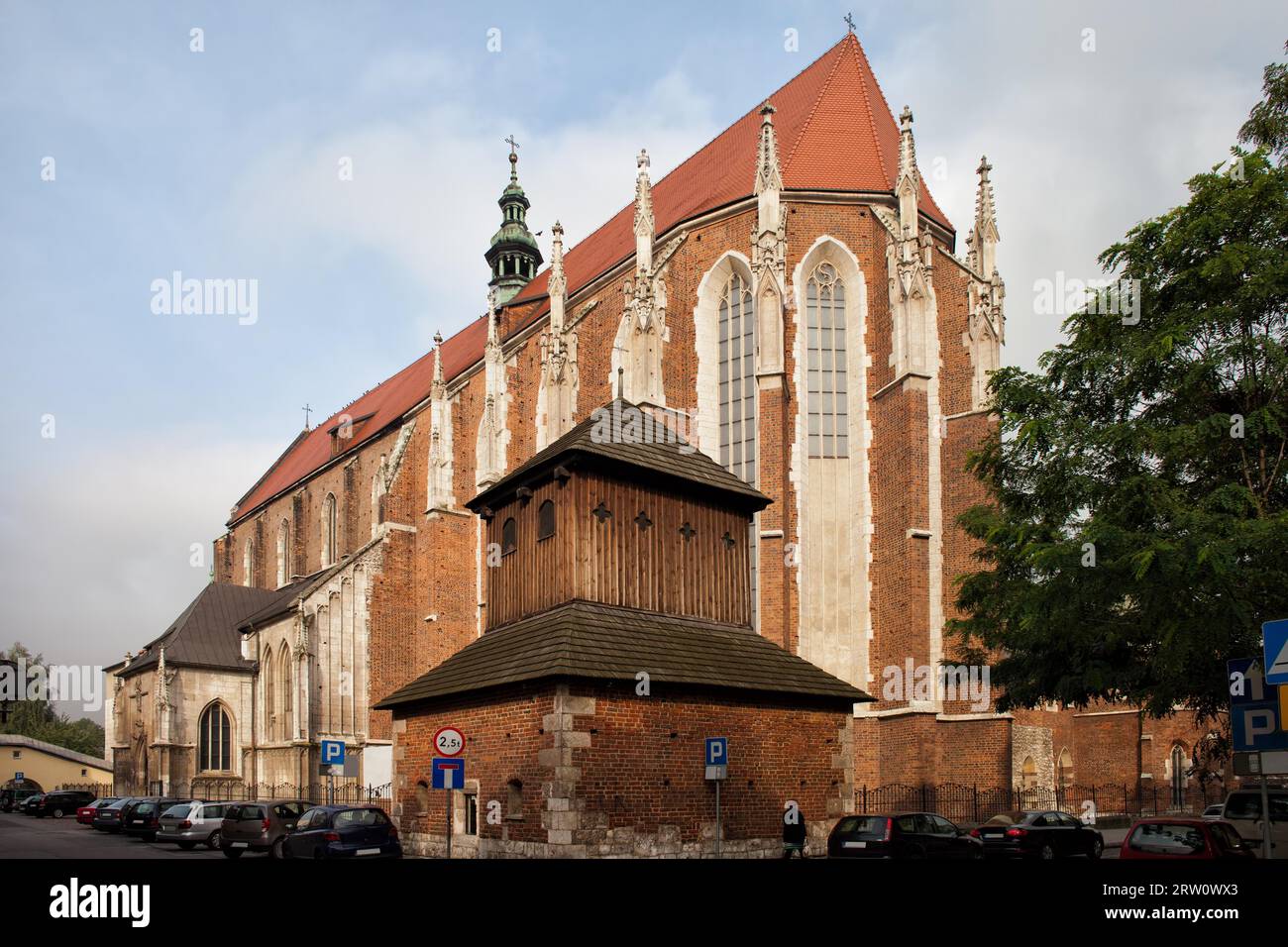 St. Catherine Church in Krakow, Poland. Gothic style 14th century ...