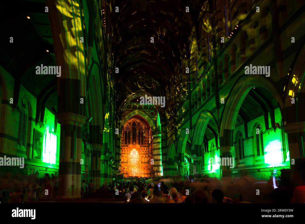 Melbourne, Australia, February 21, St Paul's Cathedral during White ...