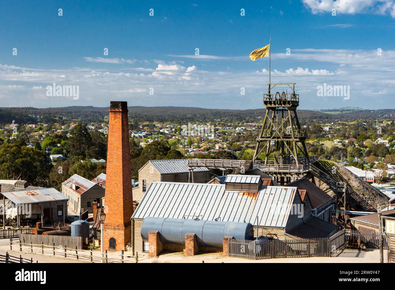 SOVEREIGN HILL, AUSTRALIA, OCTOBER 5: Sovereign Hill is an open air ...