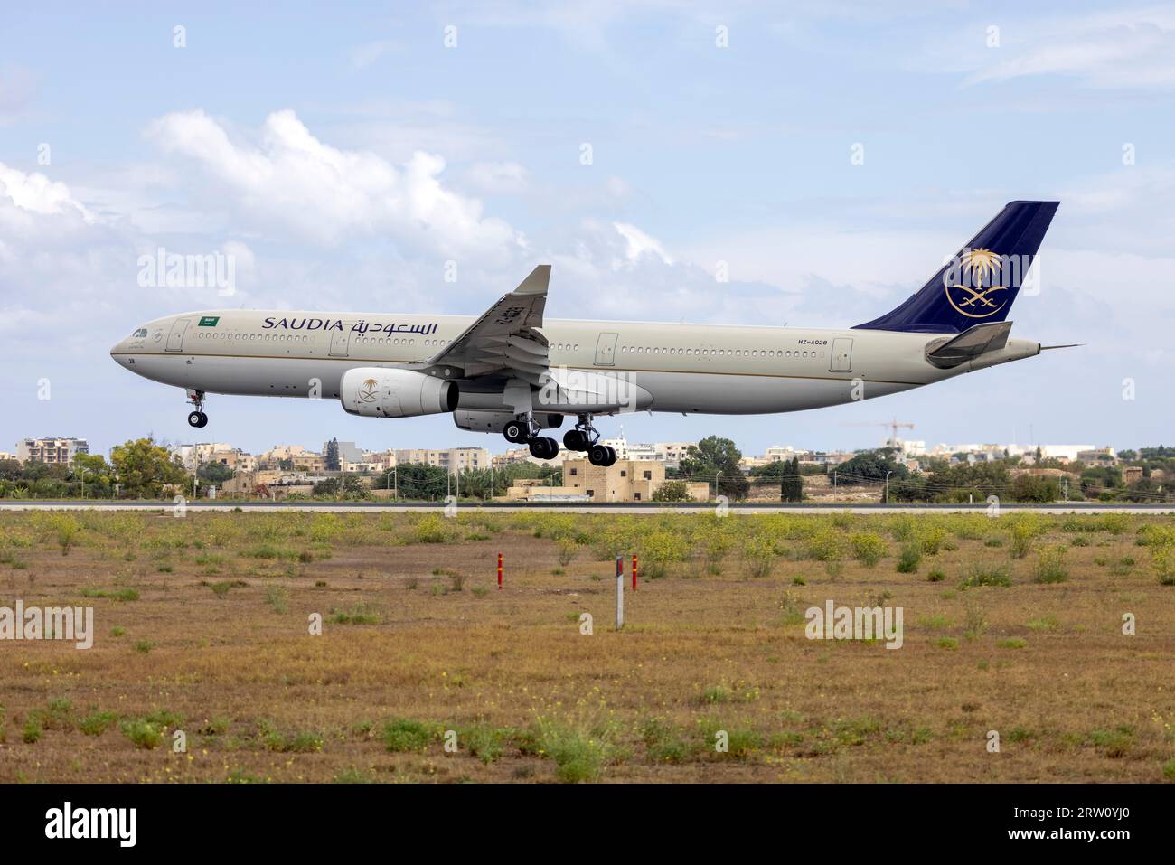 Saudi Arabian Airlines Airbus A330-343 (Reg: HZ-AQ29) arriving for ...