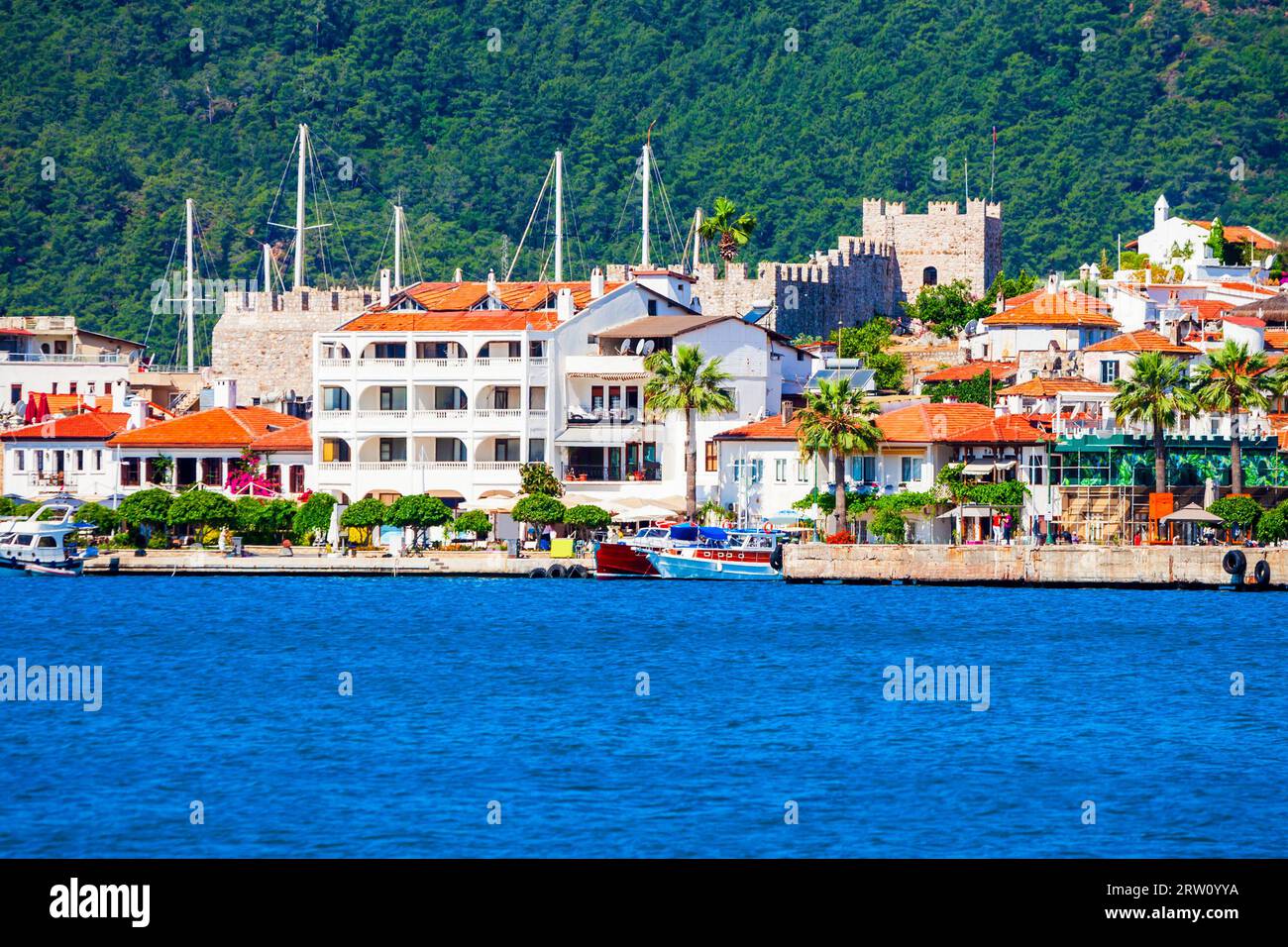 Marmaris city aerial panoramic view in Turkey Stock Photo - Alamy