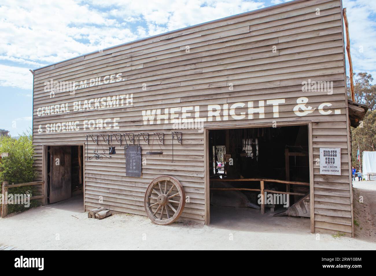 SOVEREIGN HILL, AUSTRALIA, OCTOBER 5: Sovereign Hill is an open air ...