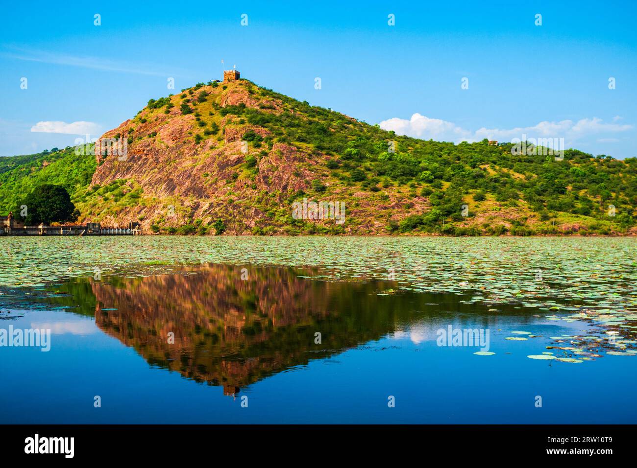 Jet Sagar lake and Cattle Guard Hut Tiger Hills situated in Bundi town ...