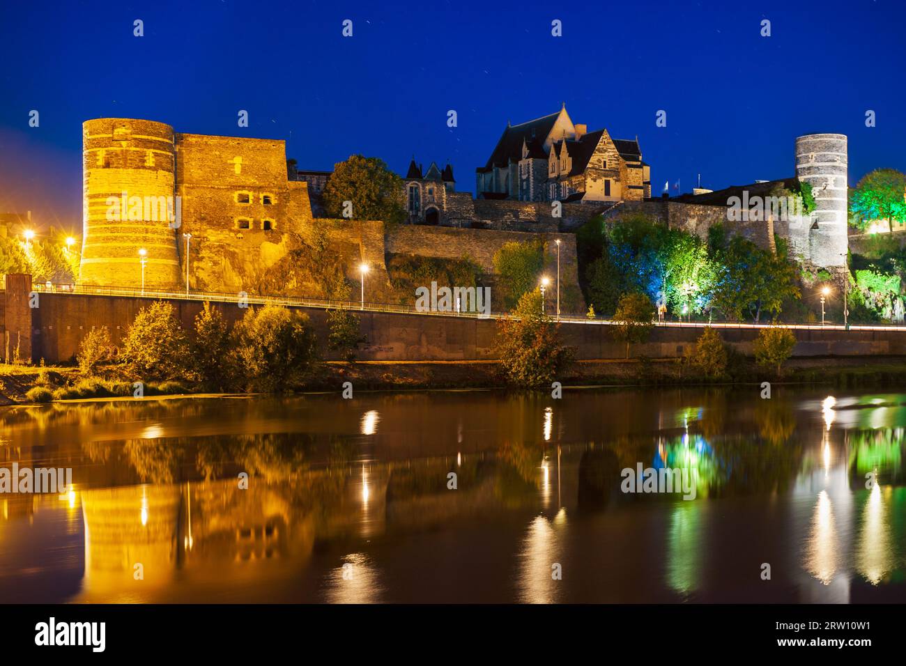 Chateau Angers is a castle in Angers city in Loire Valley, western in ...