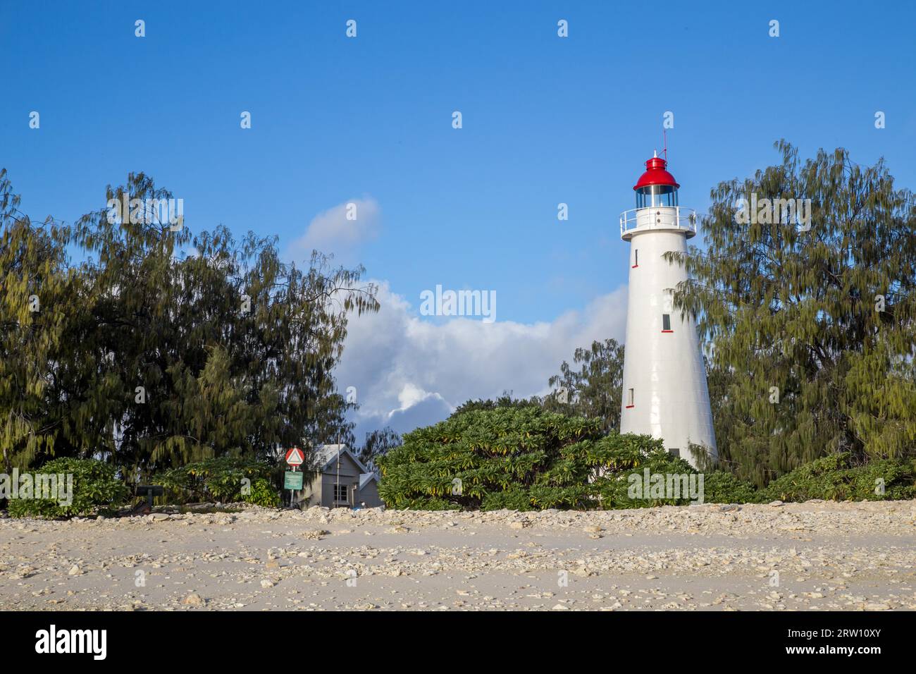 Lady Elliot Island, Australia, The lighthouse on Lady Elliot Island in ...