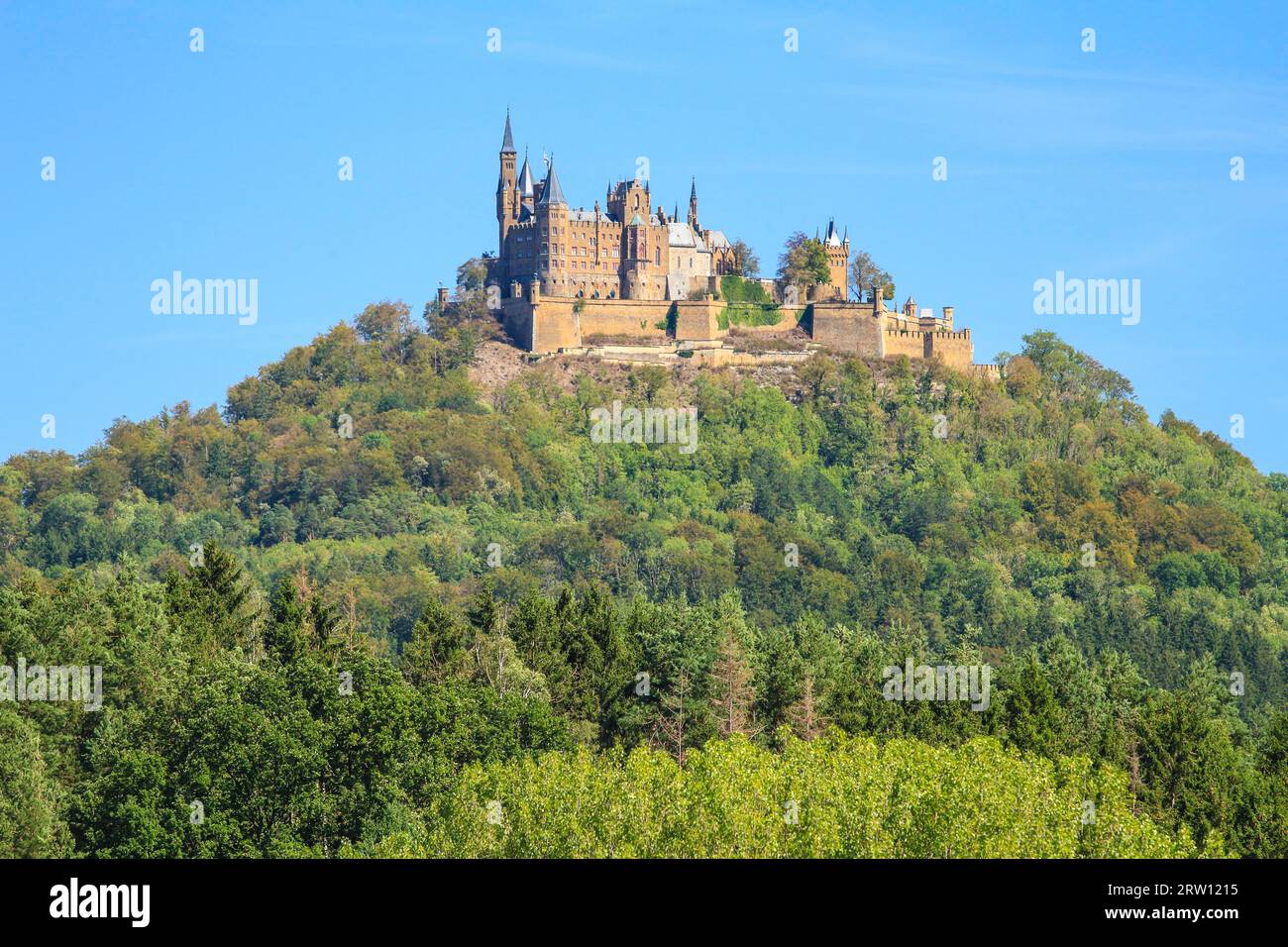 Burg Hohenzollern, ancestral castle of the princely family and former ...