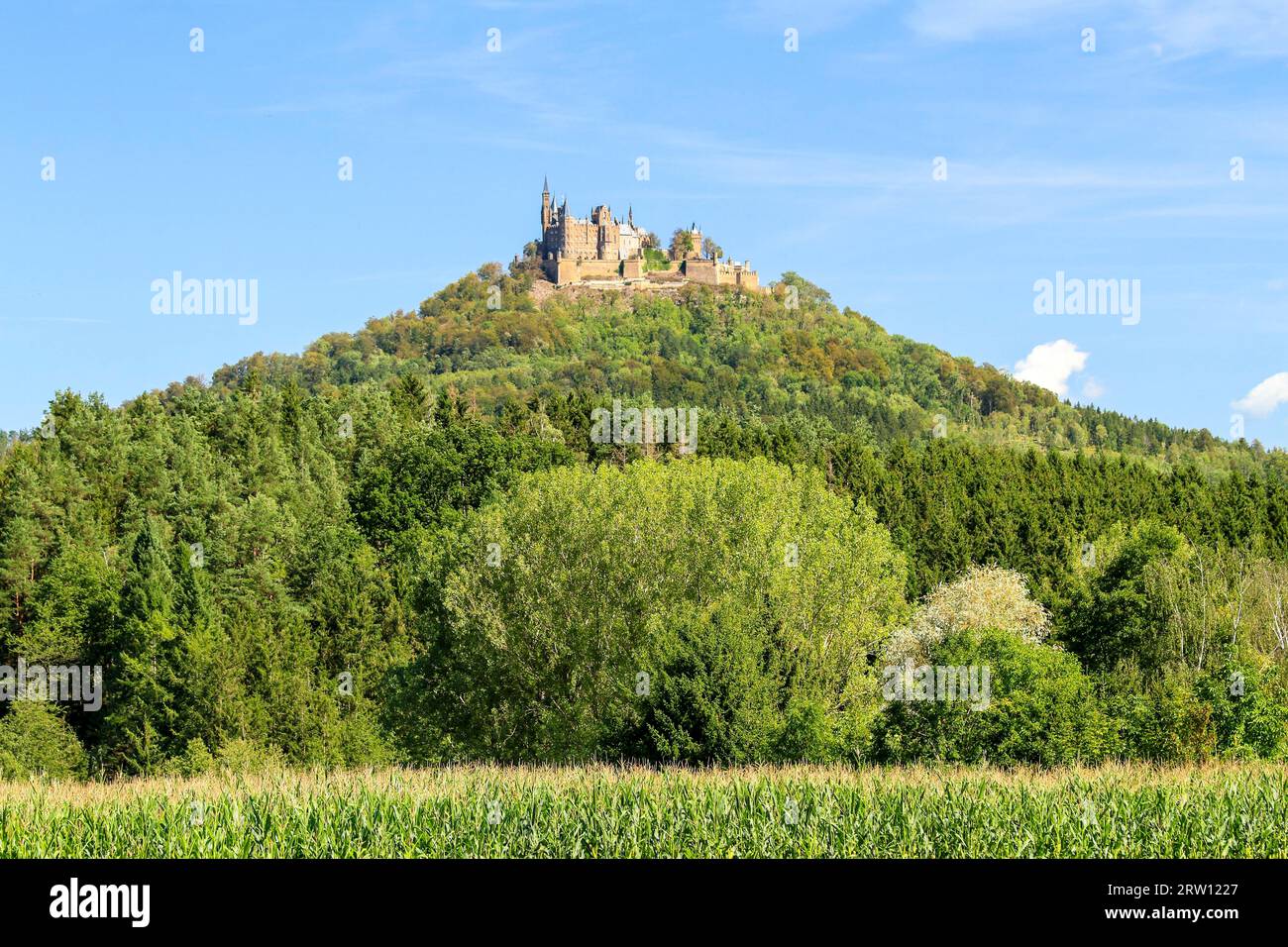 Burg Hohenzollern, ancestral castle of the princely family and former ...