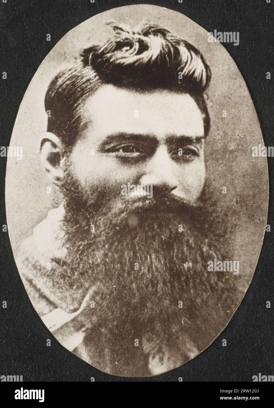 Portrait of bushranger Ned Kelly the day before he was hanged on ...