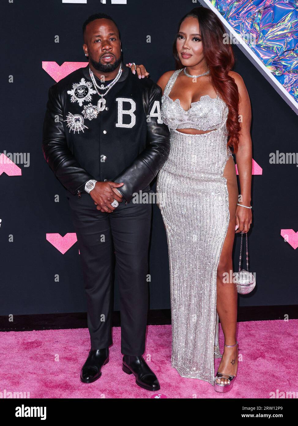 NEWARK, NEW JERSEY, USA - SEPTEMBER 12: Yo Gotti and Angela Simmons ...