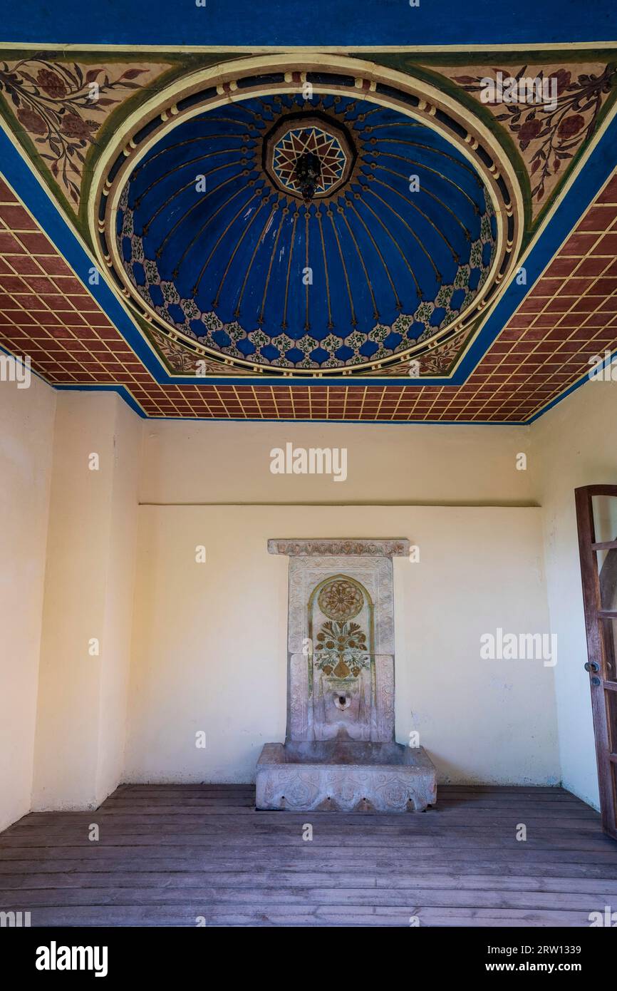 Historic fountain with stylised vault, Archaeological Museum in the ...
