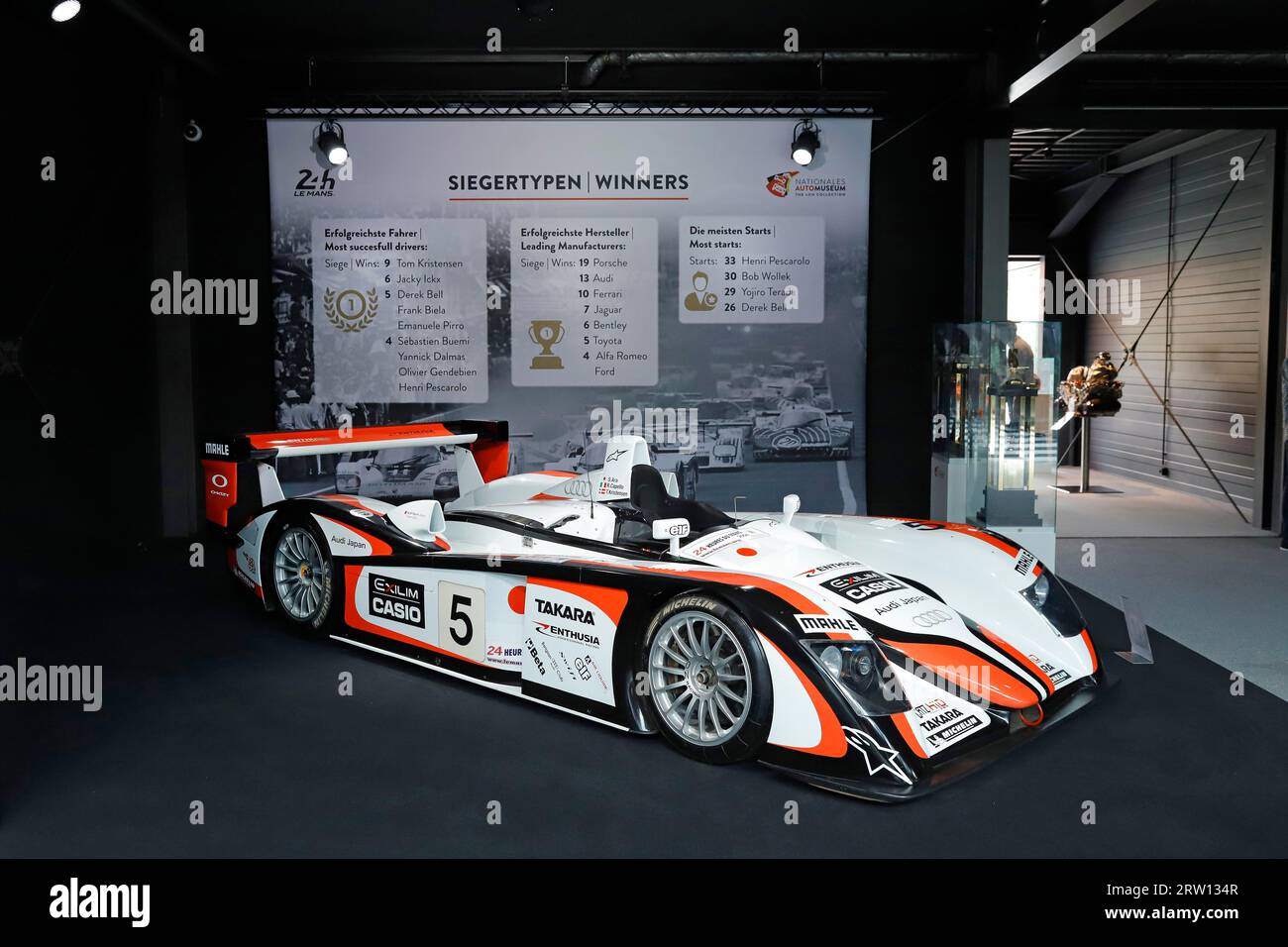 Audi R8 Team Goh, built 2002, special exhibition 24 Hours of Le Mans ...