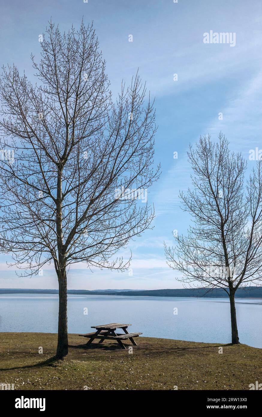 Lake Brombach is a reservoir in Bavaria. It is the largest reservoir in ...