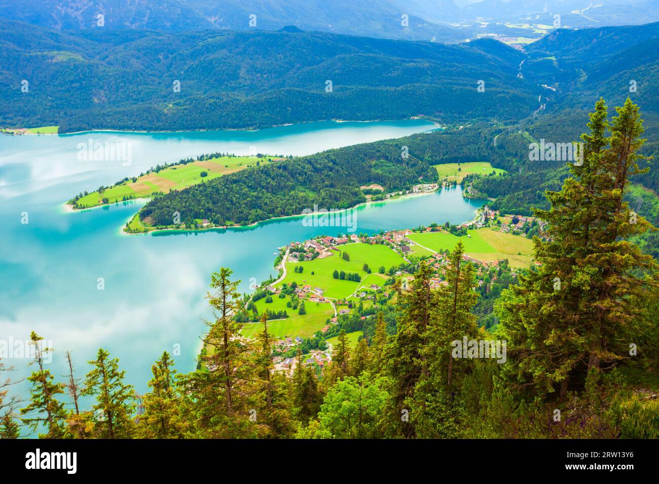 Village with kochelsee hi-res stock photography and images - Alamy