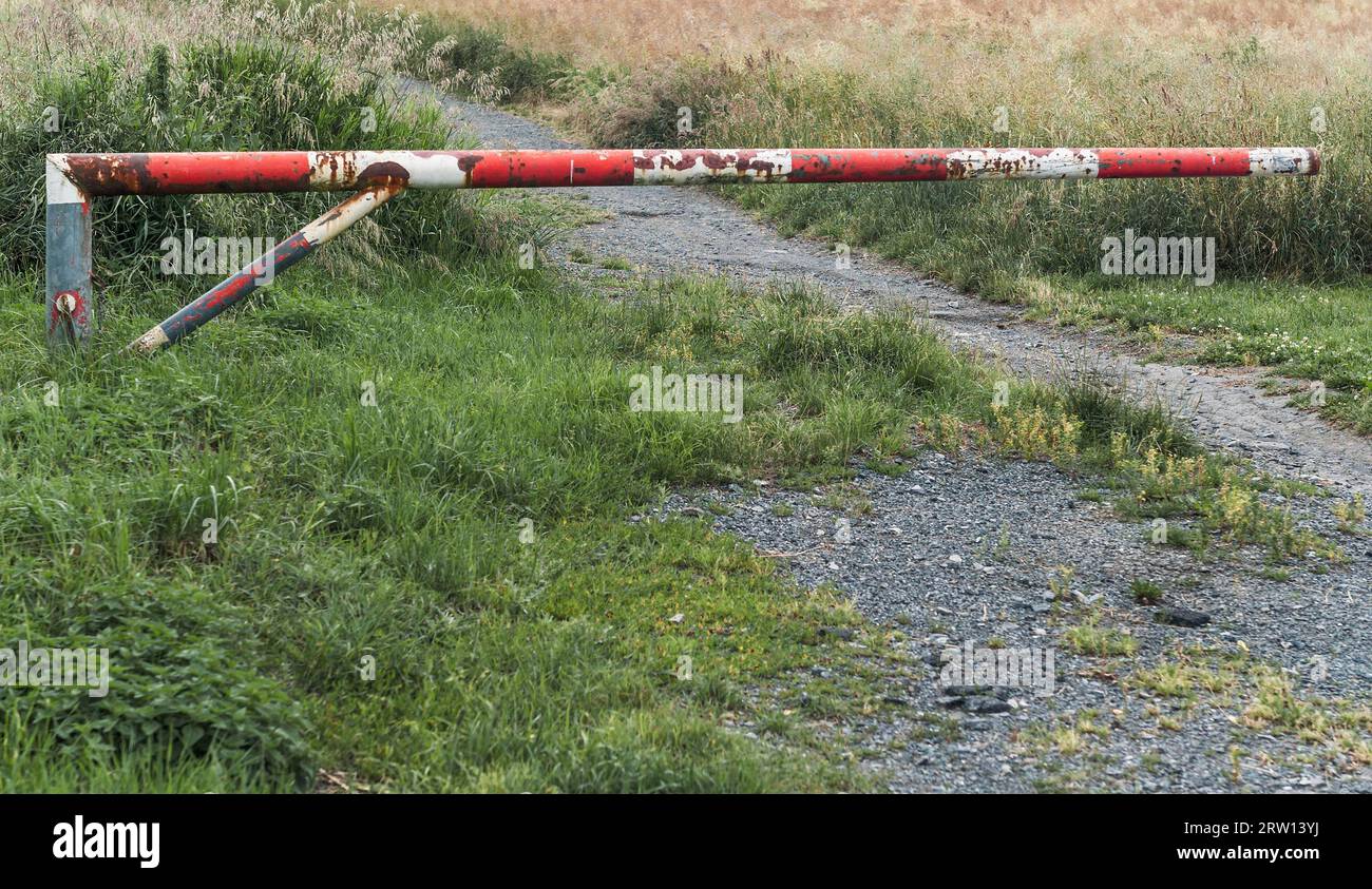 The old barrier Stock Photo - Alamy