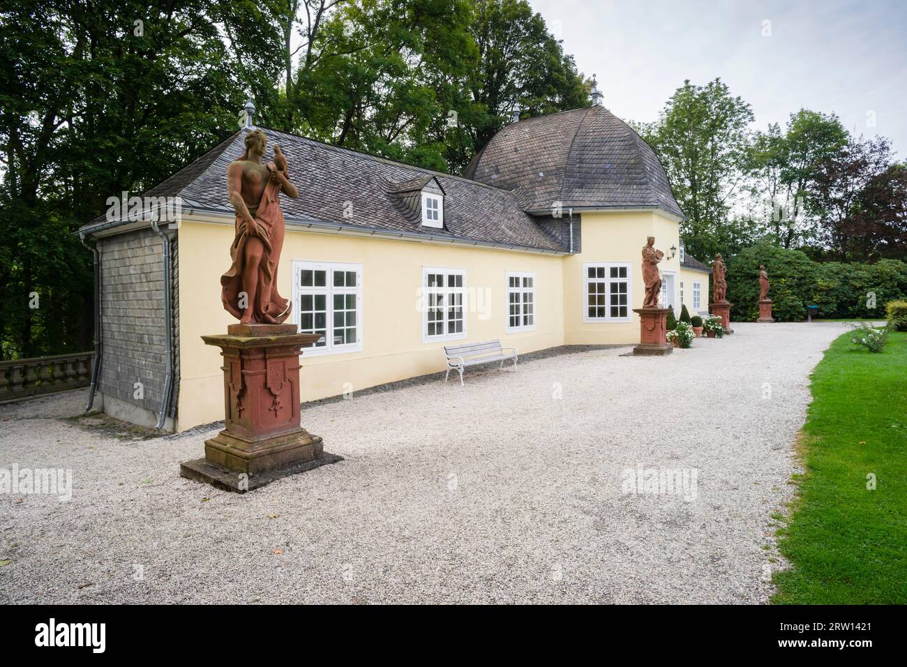 Orangery, civil registry, castle park, Berleburg Castle, Bad Berleburg ...