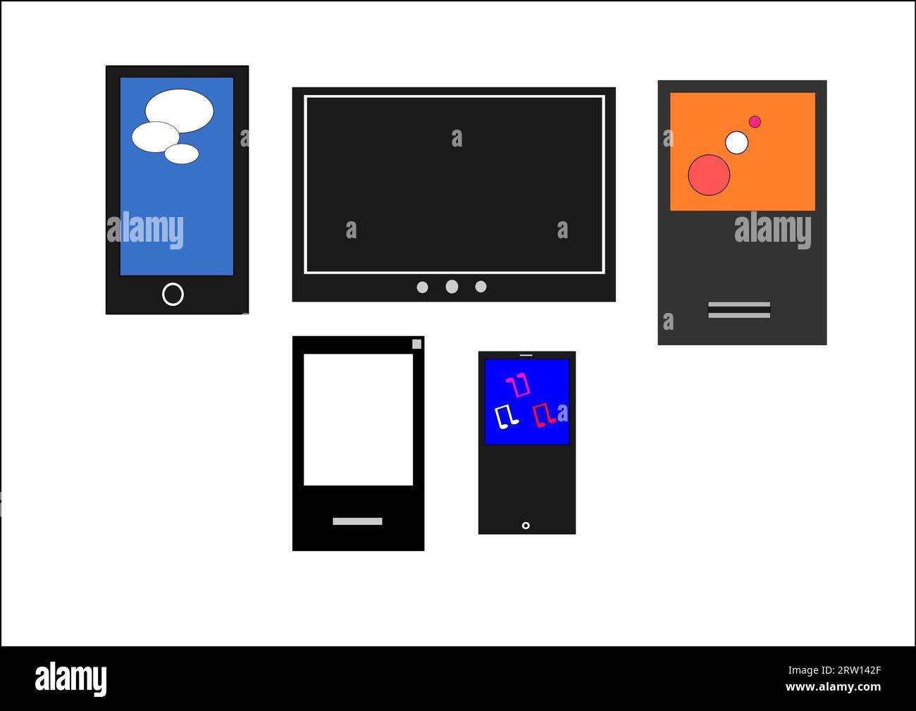 Various communication devices hi-res stock photography and images - Alamy