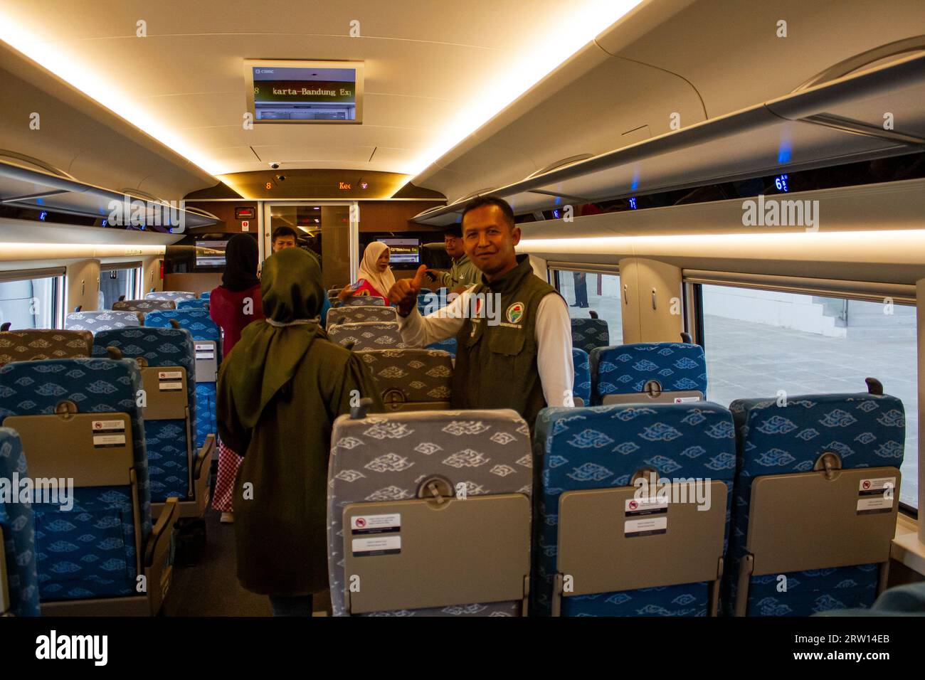 Bandung, West Java, Indonesia. 16th Sep, 2023. A man reacts before ...