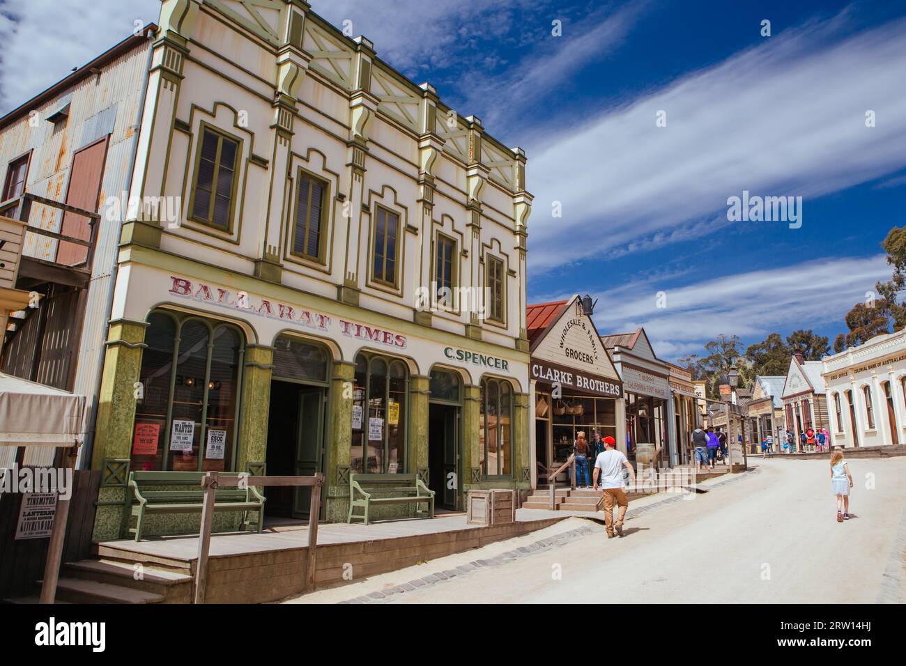 SOVEREIGN HILL, AUSTRALIA, OCTOBER 5: Sovereign Hill is an open air ...