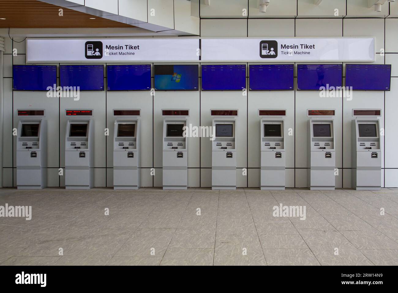 Bandung, West Java, Indonesia. 16th Sep, 2023. Ticket Machine seen at ...