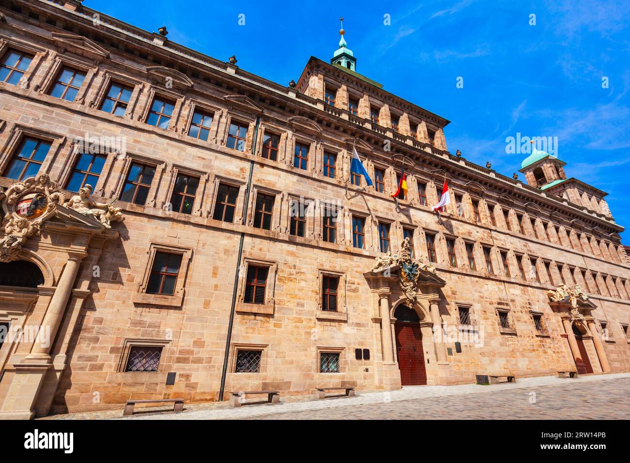 Old Town Hall or Altes Rathaus in Nuremberg. Nuremberg is the second ...