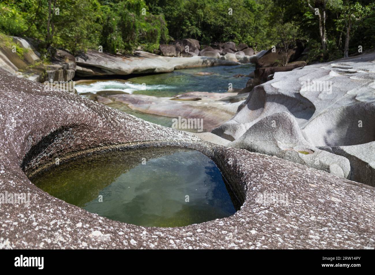 Photograph of the Babinda boulders in Queensland, Australia Stock Photo ...