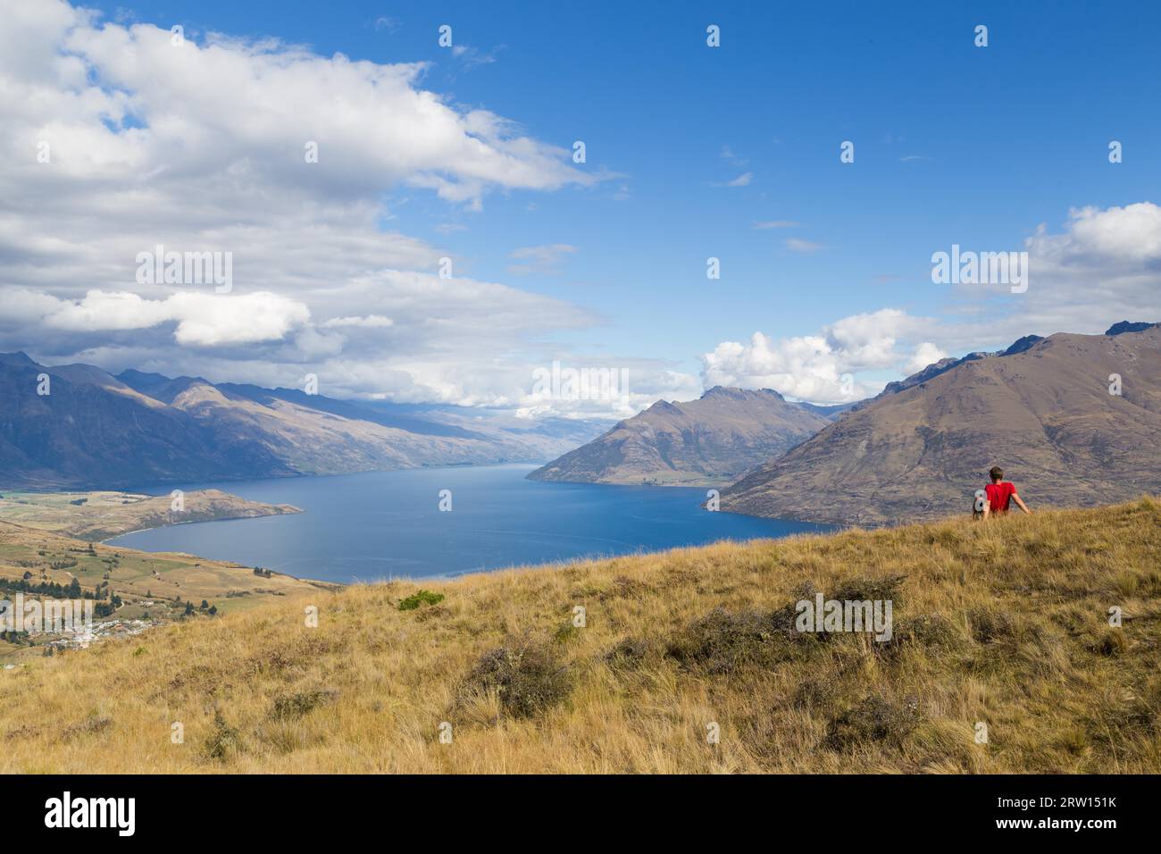 Aerial top down queenstown new hi-res stock photography and images - Alamy