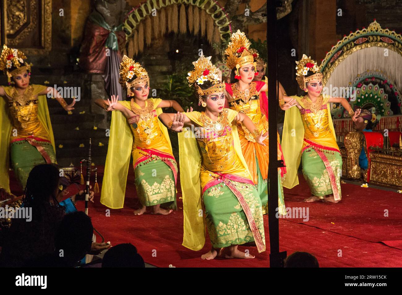 Ubud, Indonesia, July 01, 2015: Dancers performing the traditional ...