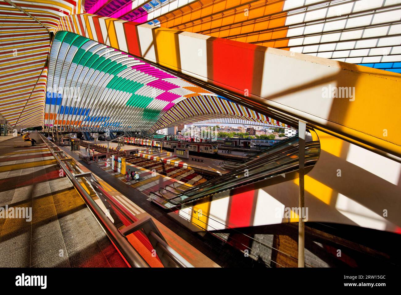 Liege-Guillemins station, architect Santiago Calatrava with the ...
