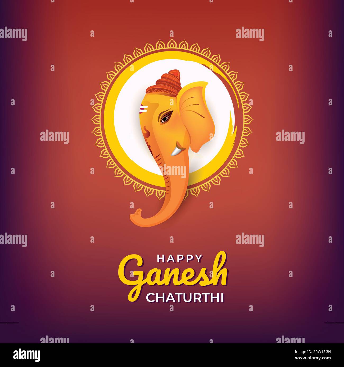Ganesh chaturthi design Stock Vector Images - Alamy