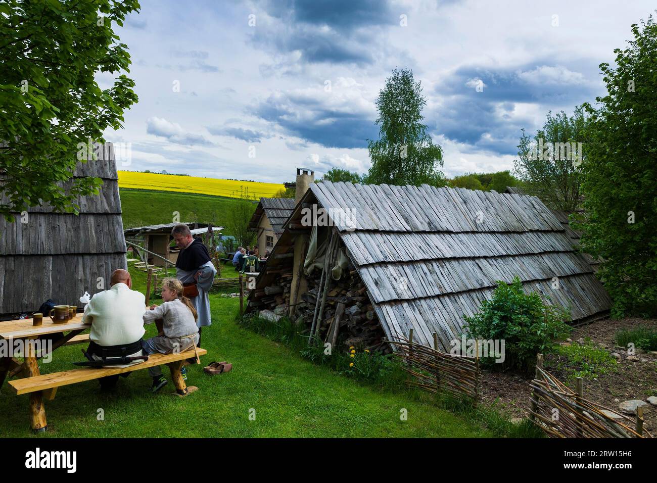 Mountain town of Bleiberg Stock Photo - Alamy