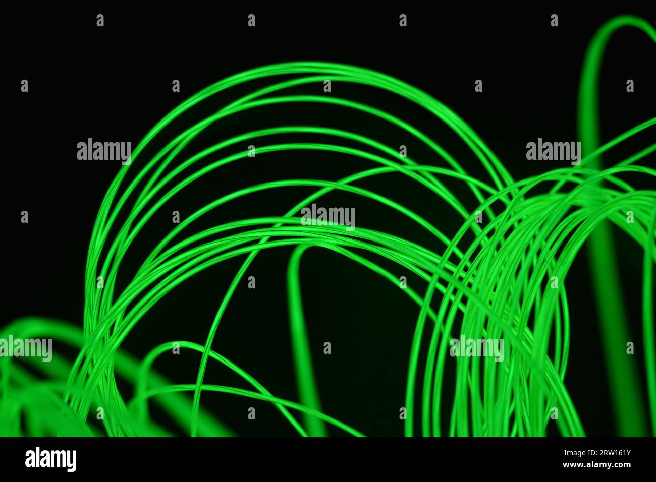 Bright and unusual photos of thin glowing wires, lime, yellow, green ... Bright and unusual photos of thin glowing wires, lime, yellow, green ...