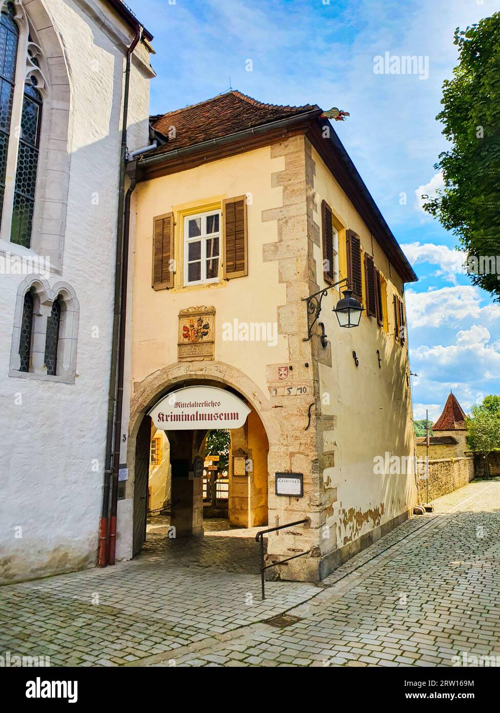 Rothenburg ob der Tauber, Germany - July 11, 2021: Medieval Crime ...