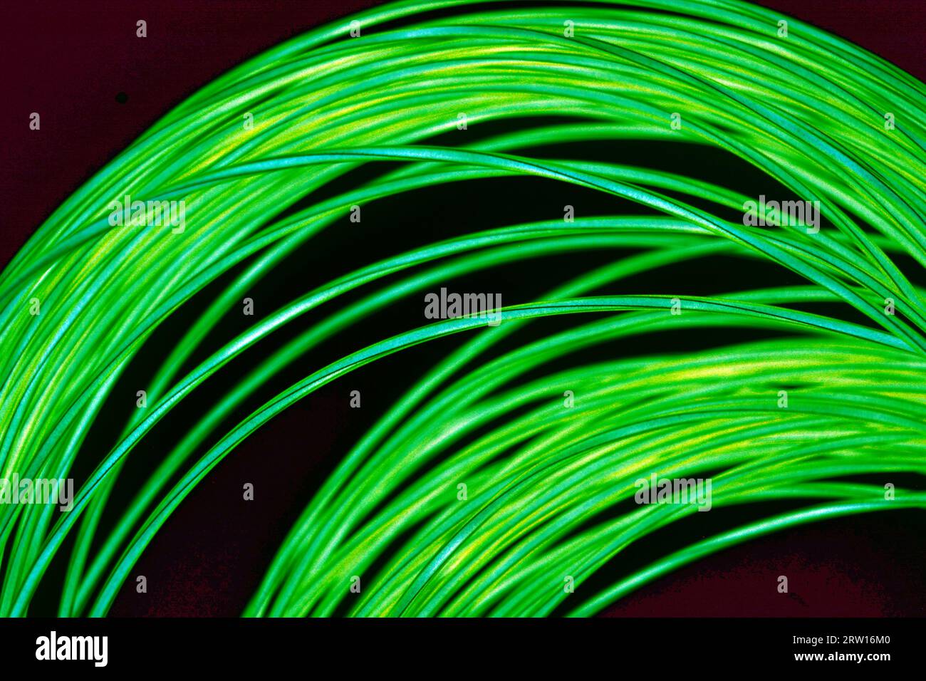 Abstract dark green waves animation hi-res stock photography and images ...