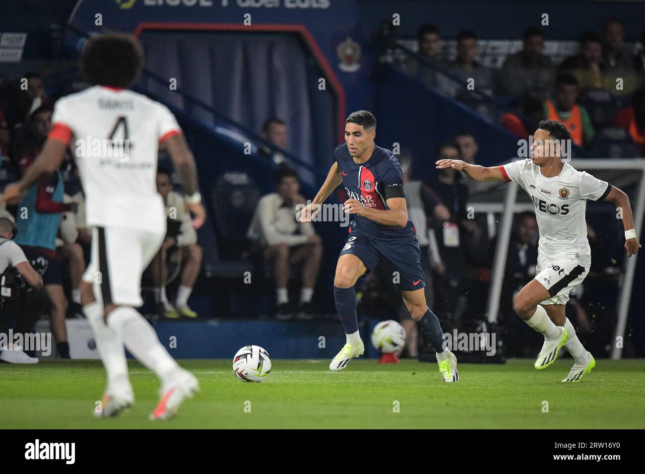 Paris, France. 21st Feb, 2014. Paris Saint-Germain's defender Achraf ...