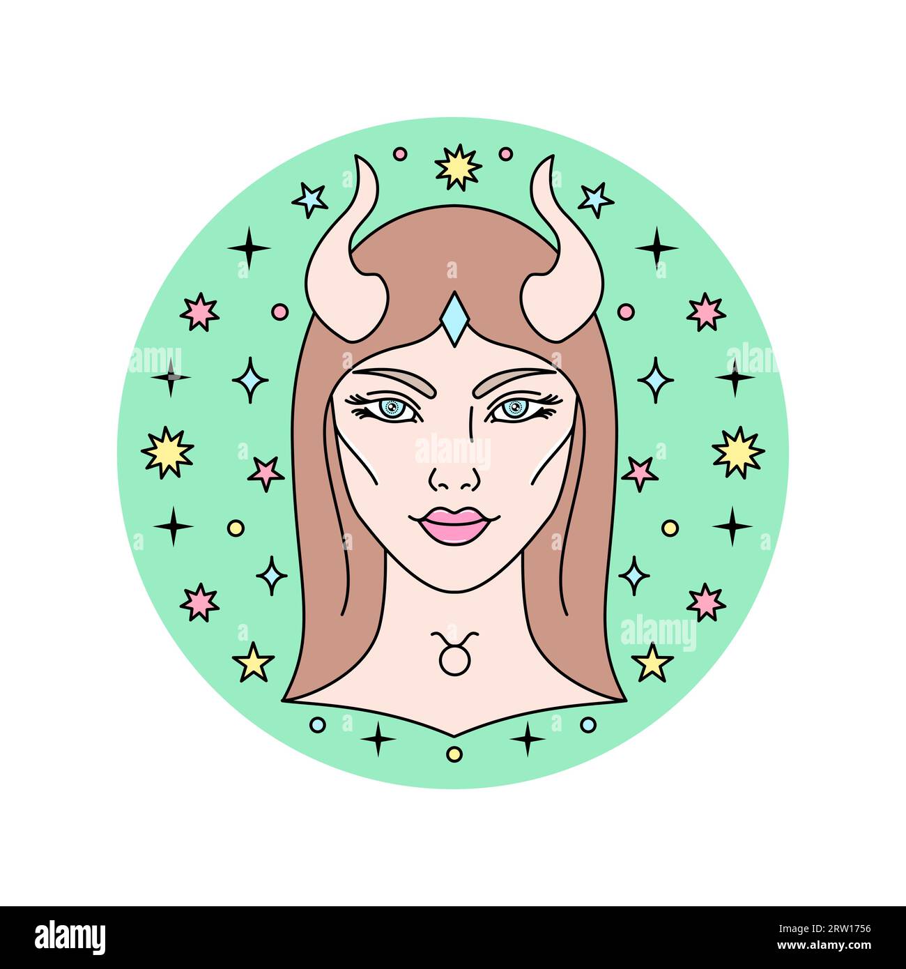 Portrait taurus woman zodiac sign hi-res stock photography and images ...